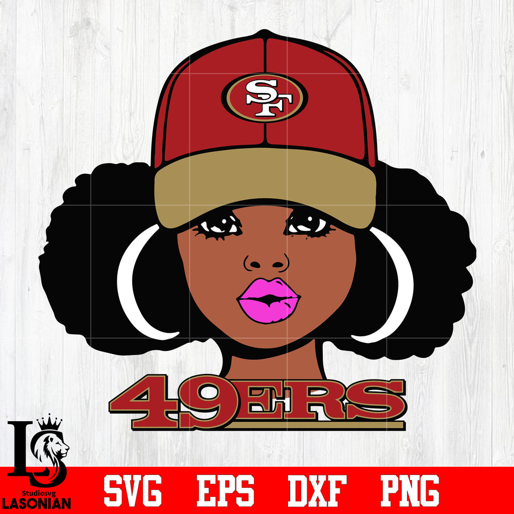 San Francisco 49ers Girl svg eps dxf png file – lasoniansvg