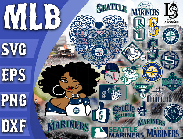 Bundle MLB svg, bundle Seattle Mariners SVG Files, Cricut, Silhouette ...