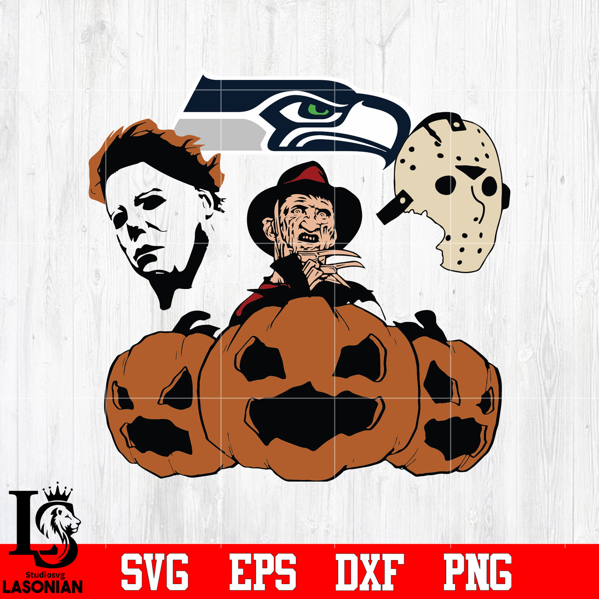 Seattle Seahawks, Horror Movie,Horror film,Halloweensvg eps dxf png fi ...