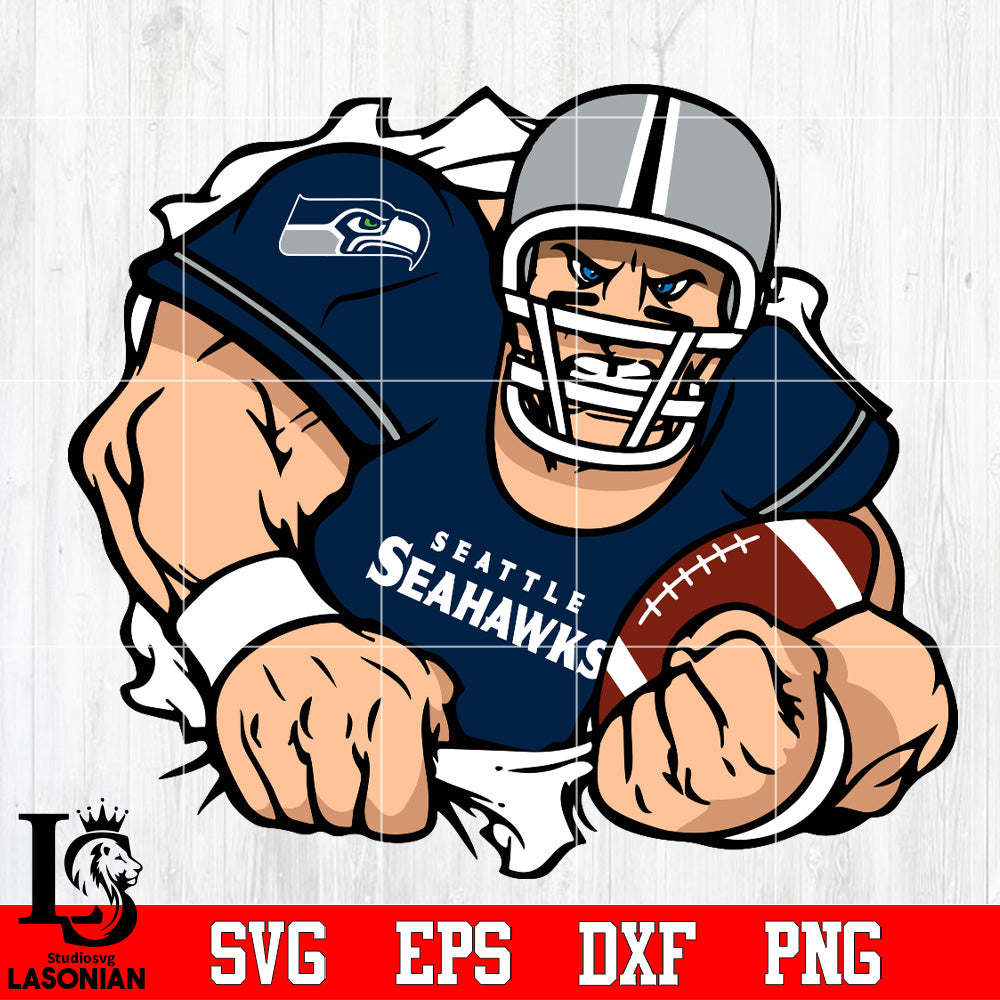 Football Helmet Drawing Seahawks