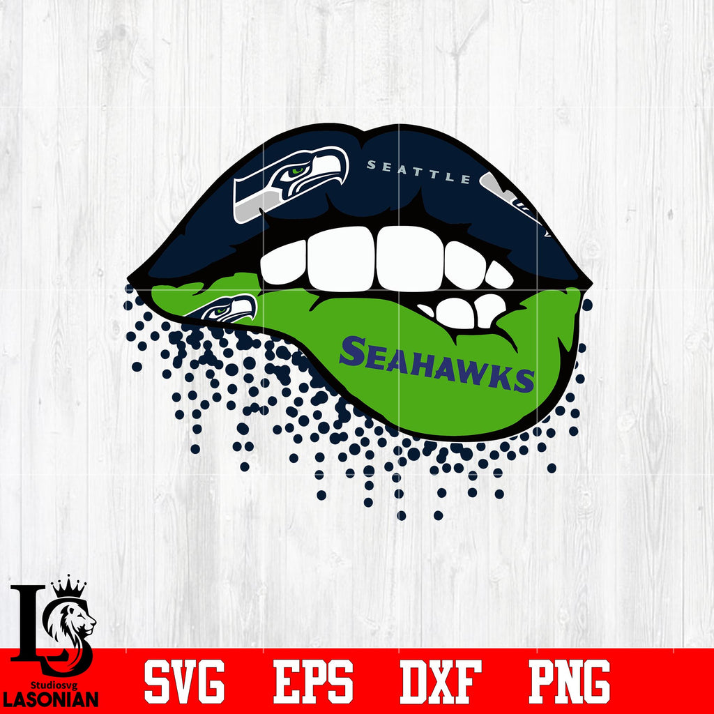 Seattle Seahawks lip svg eps dxf png file – lasoniansvg
