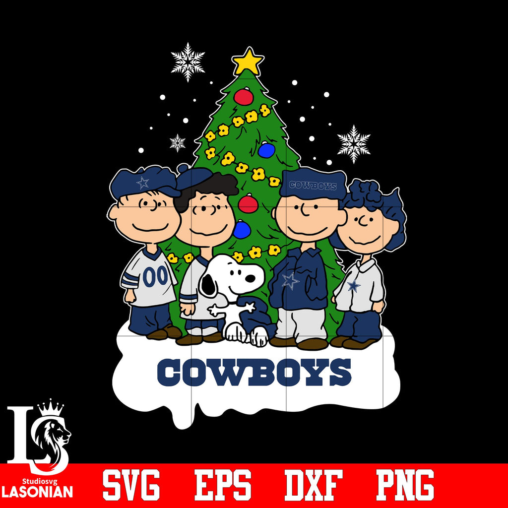 Snoopy The Peanuts Denver Broncos Christmas svg eps dxf png file.jpg ...