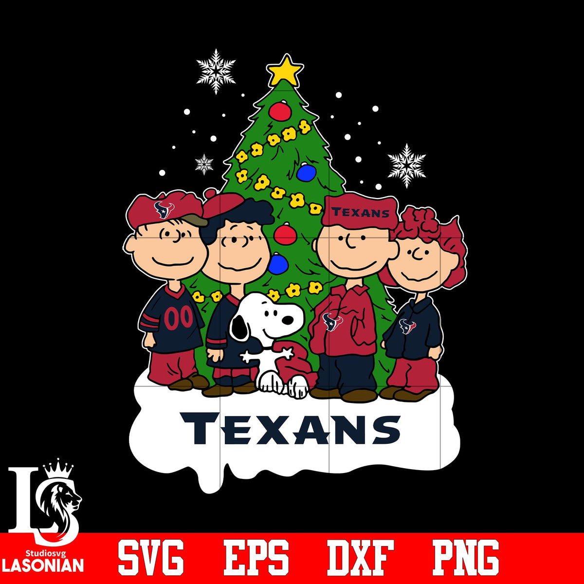 Snoopy The Peanuts Houston Texans Christmas svg eps dxf png file.jpg ...
