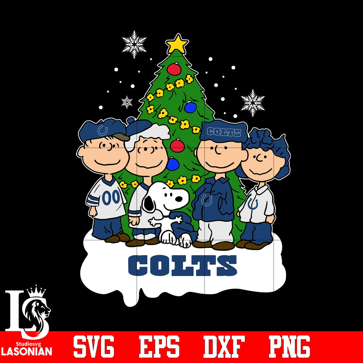 Snoopy The Peanuts Indianapolis Colts Christmas svg eps dxf png file.j ...