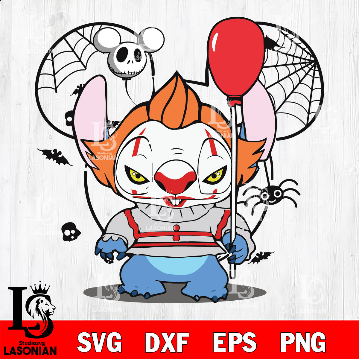 Stitch Horror Hallowwen it svg, halloween svg eps dxf png file ...