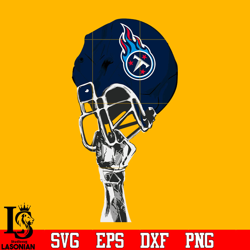 Tennessee Titans hand helmet svg eps dxf png file – lasoniansvg