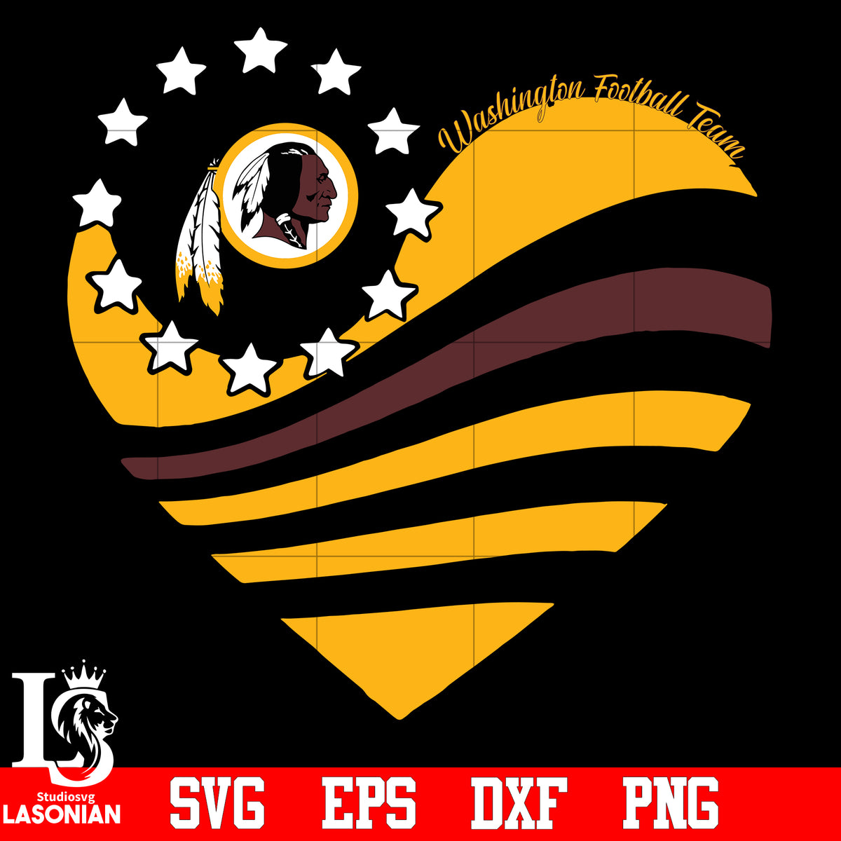 Washington Football Team Heart, Washington Football Team Love svg,eps ...