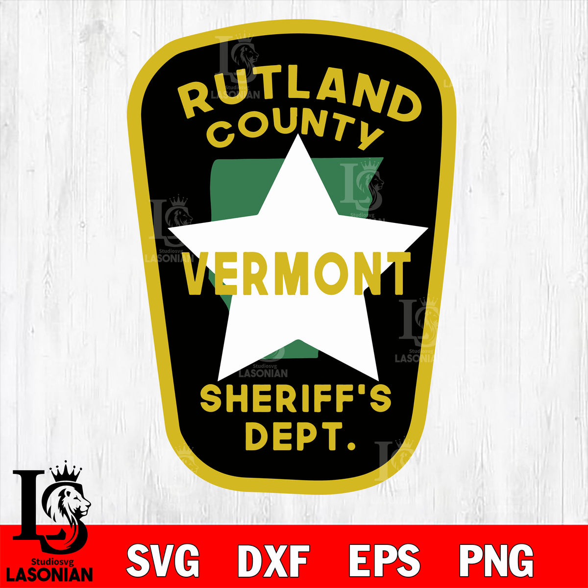 sheriff vermont rutland county police svg eps dxf png file – lasoniansvg